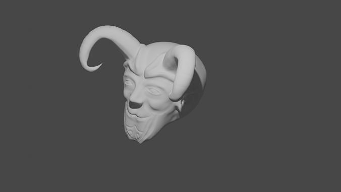 Devil face 3D model | CGTrader
