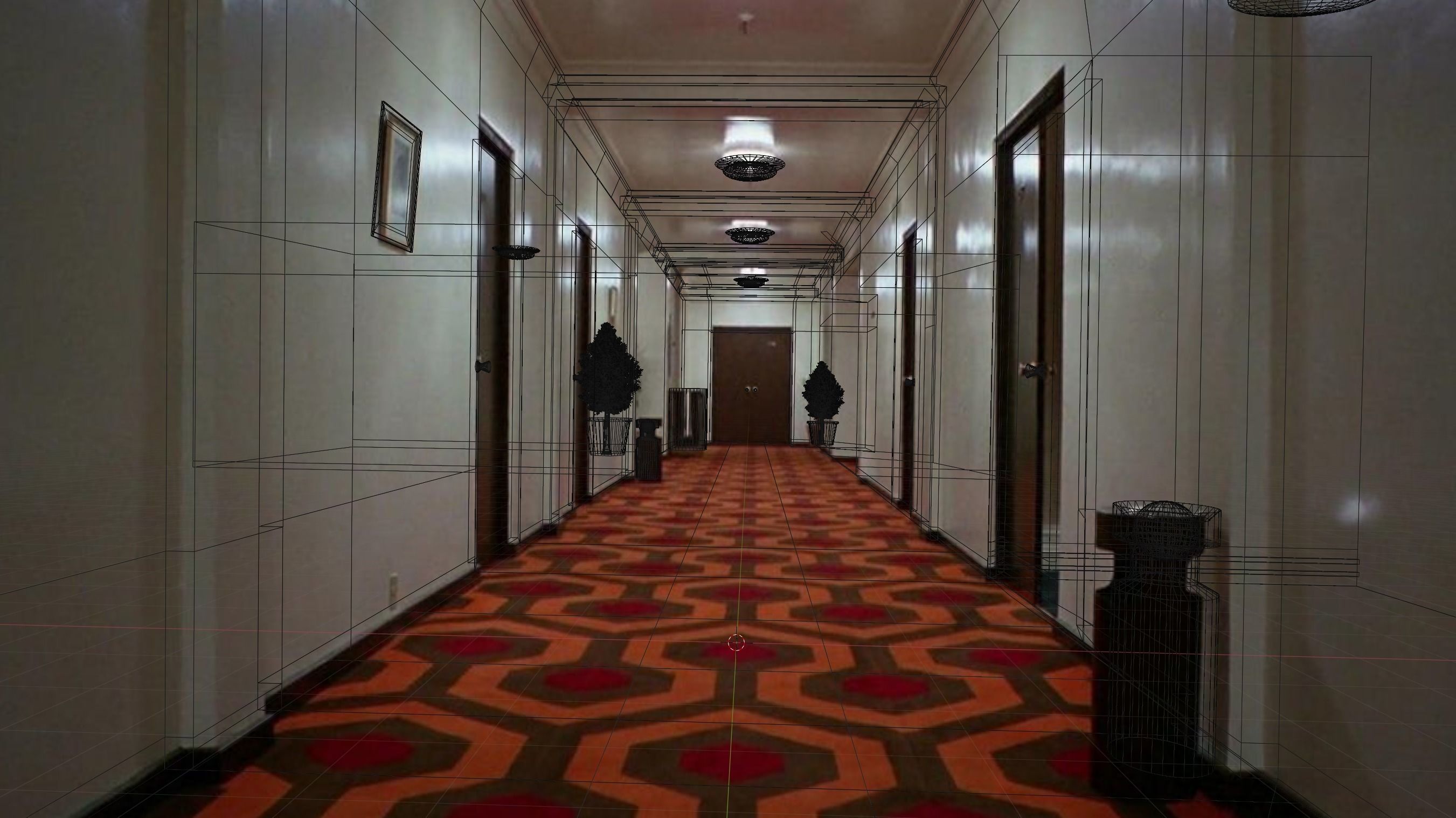 Recreation of The Shining Hallway 3D model | CGTrader