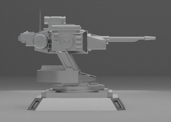 Gun Tower Concept 3D model | CGTrader