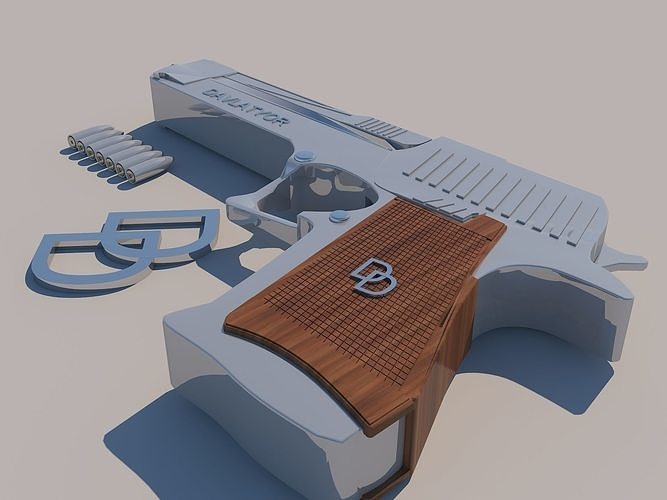 Weapon deagle 3D model | CGTrader