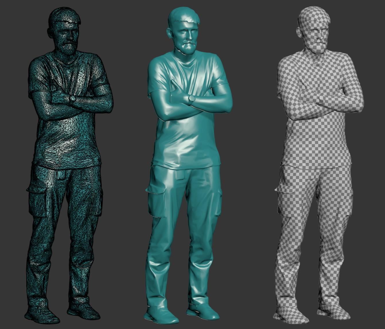 3d scan man 14 3D model | CGTrader