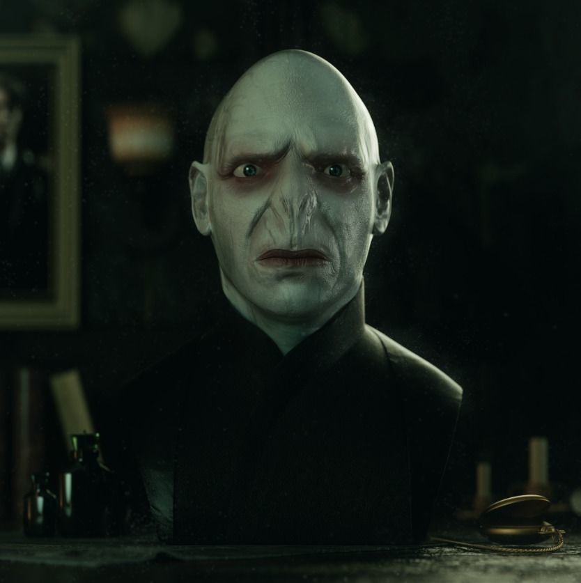Voldemort Realistic Model bust of man 3D model | CGTrader