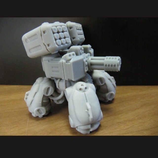 CHIBI-TECH SD - SCORPION-A VULCAN TURRET CORE 3D model 3D printable ...