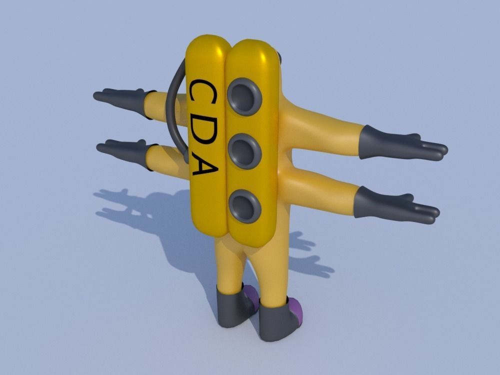 3D model Low-Poly Monsters Inc CDA agents 3D models rigged HAZMAT SUIT ...