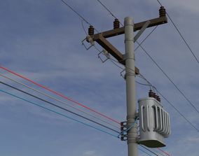 Free Power line 3D Models | CGTrader