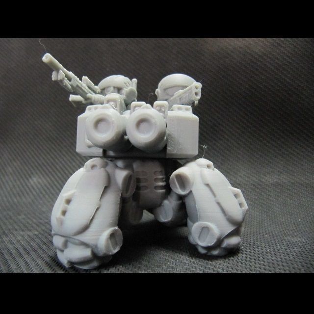 CHIBI-TECH SD - CHIMERA-C PBC-DUO TURRET CORE 3D model 3D printable ...