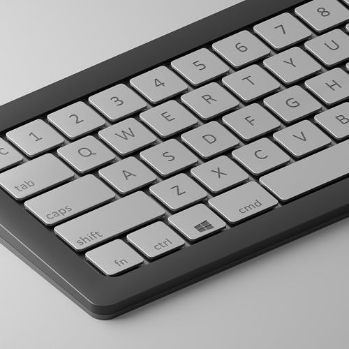 3D model Low-poly Cool modern keyboard made VR / AR / low-poly | CGTrader