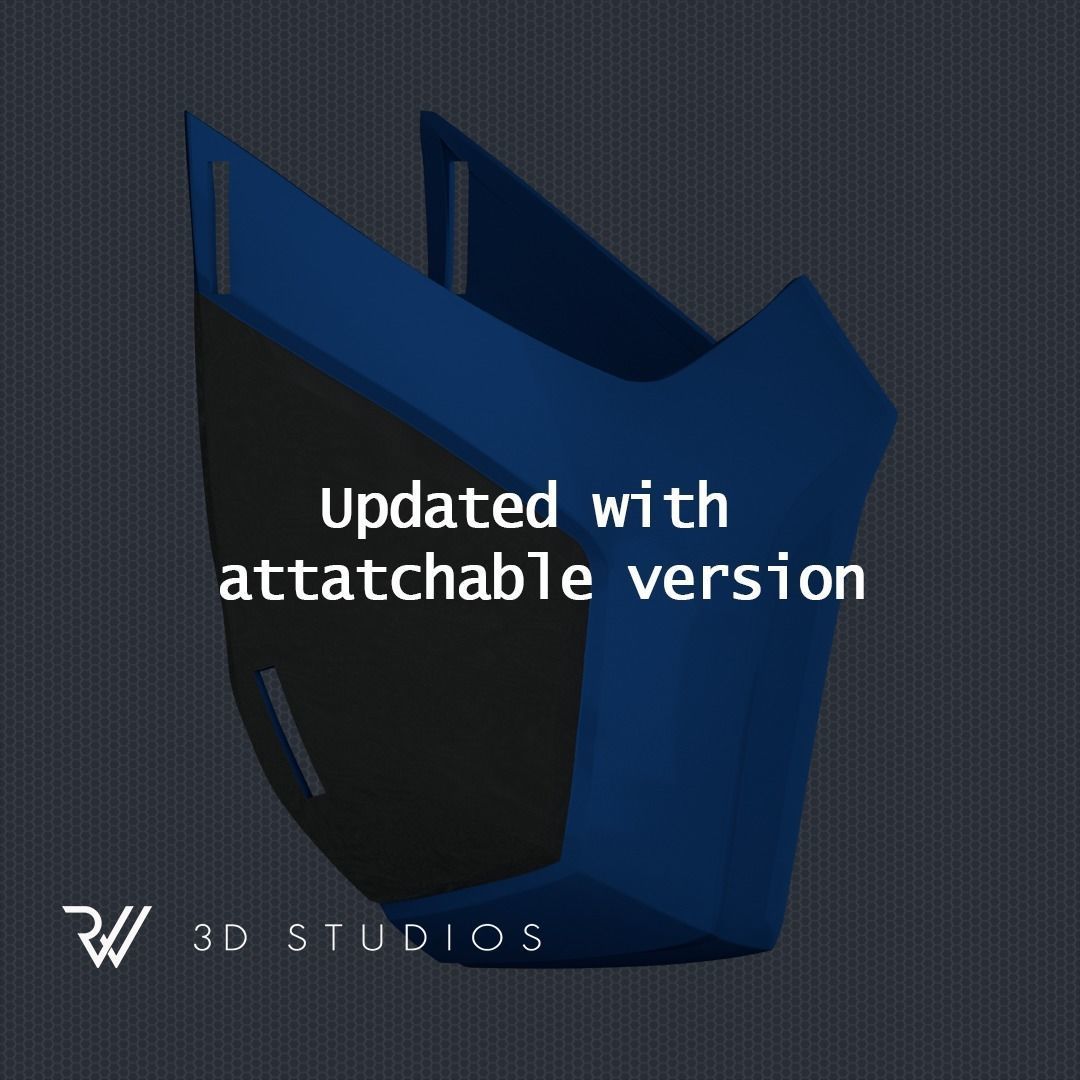 MK11 Sub-Zero Mask V3 - STL File 3D model 3D printable | CGTrader