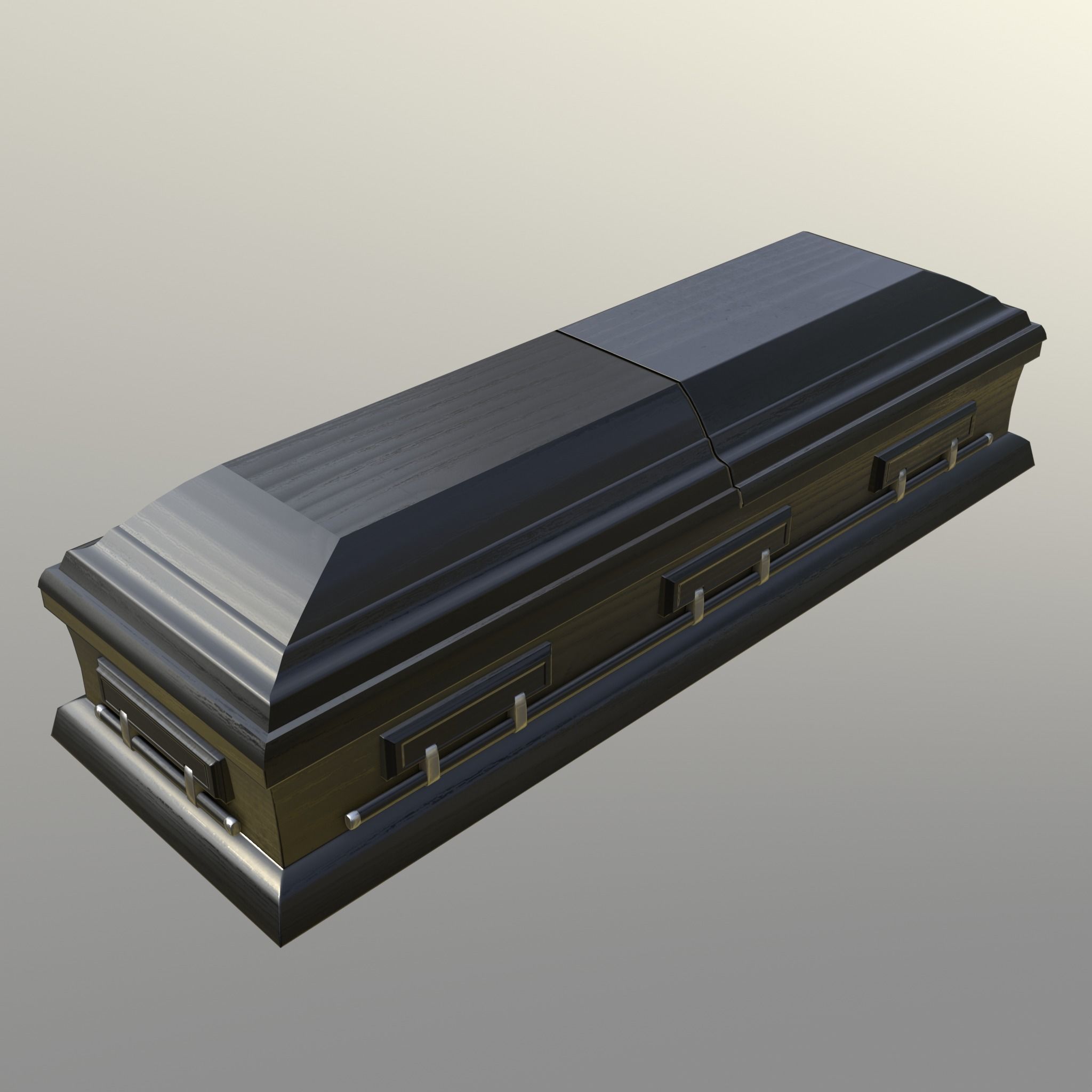 3D Model Collection Wooden Caskets - 4 versions VR / AR / low-poly ...