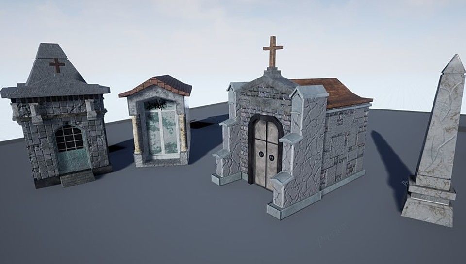 3D model Pack Cemetery | CGTrader