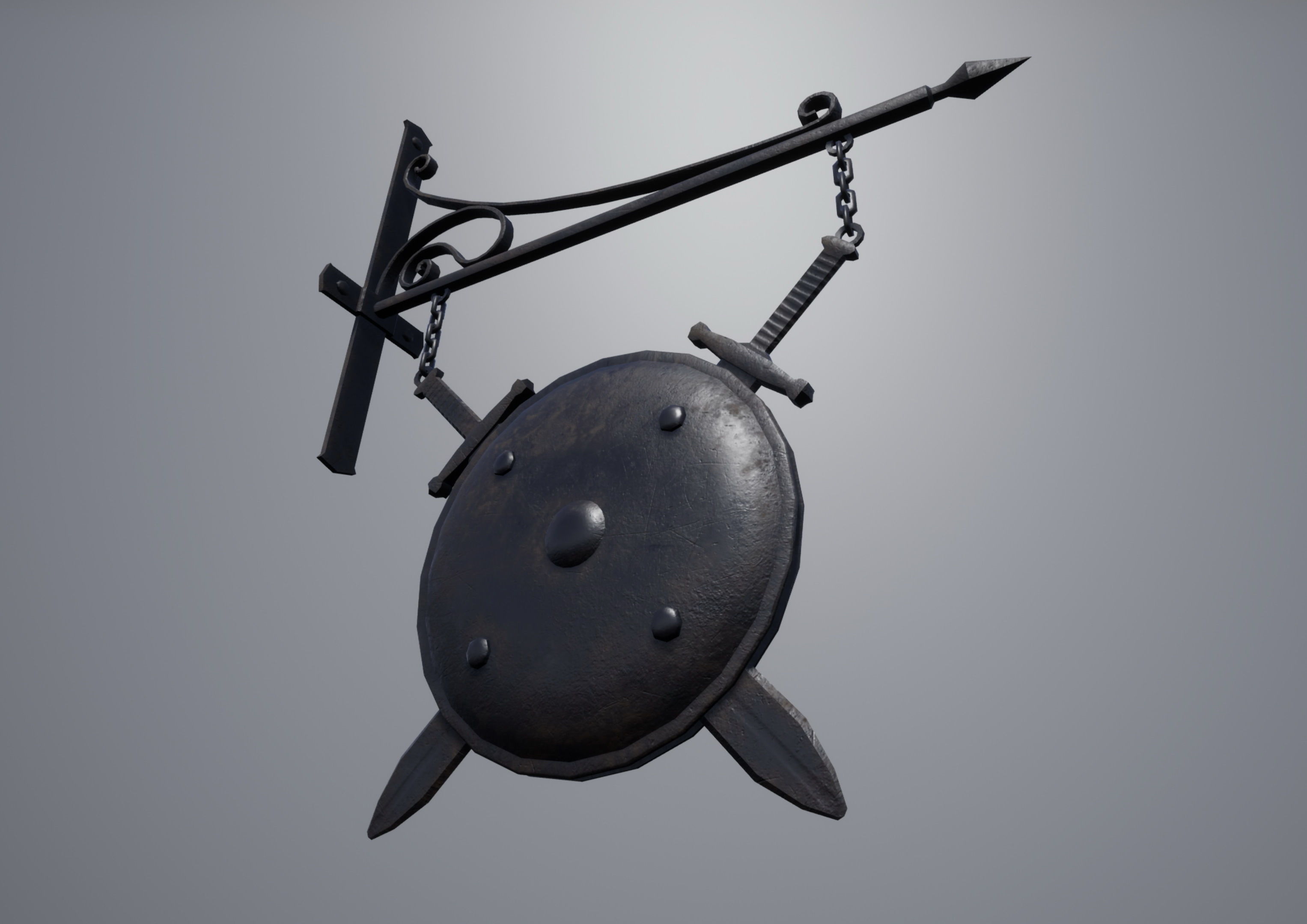 3D model Armorer Sign VR / AR / low-poly | CGTrader