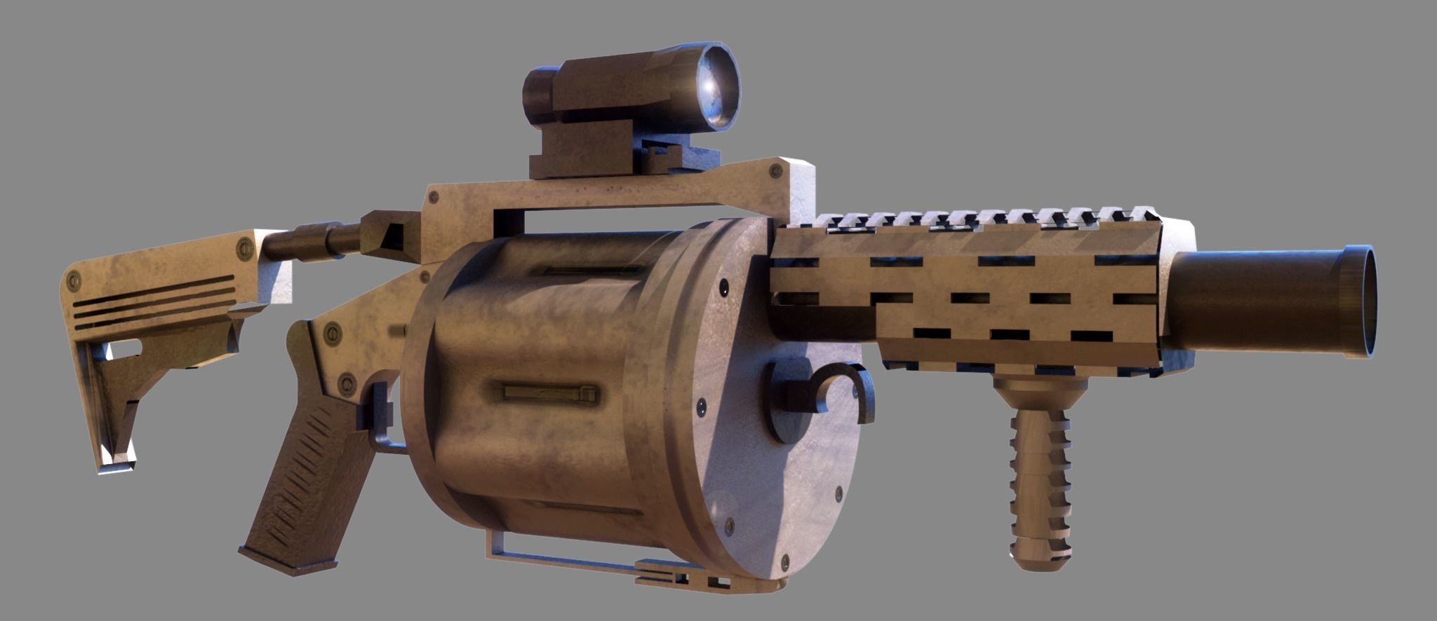 3D model grenade launcher 3d model VR / AR / low-poly | CGTrader