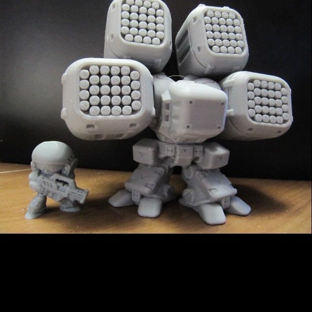 CHIBI-TECH SD - HEAVY METAL CHASSIS 3D model 3D printable | CGTrader