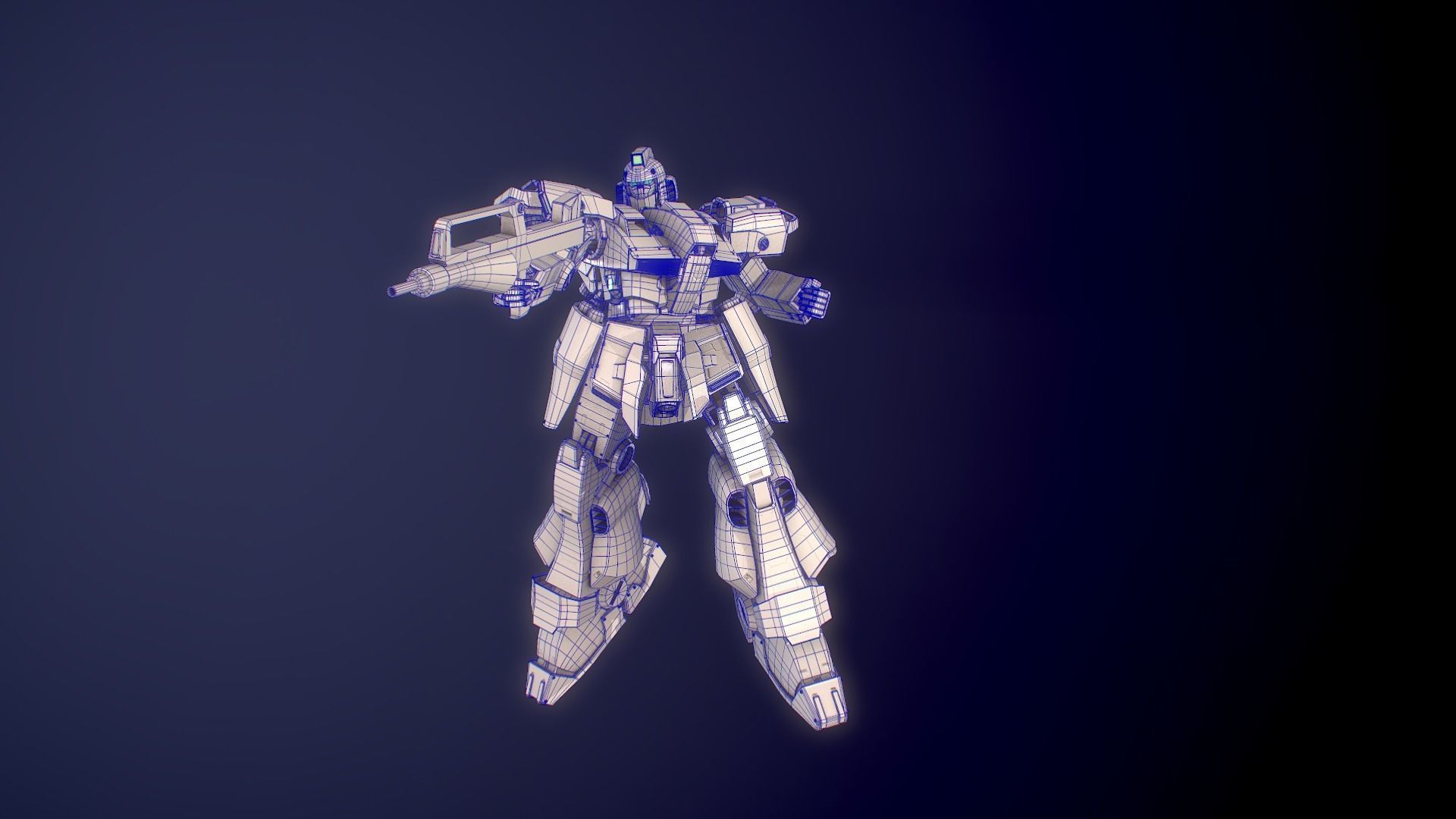Heavy Gundam 3D model animated rigged | CGTrader