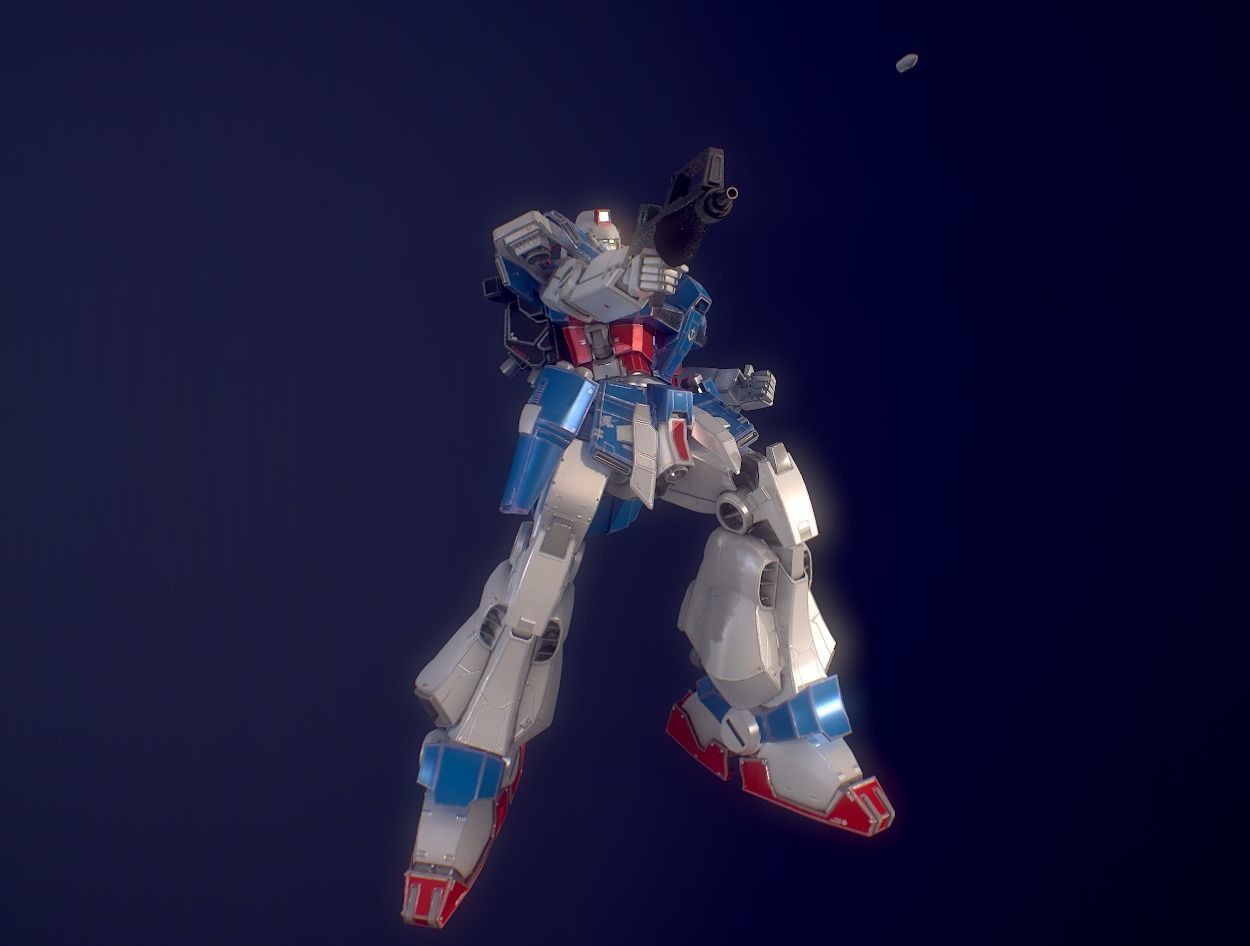 Heavy Gundam 3D model animated rigged | CGTrader