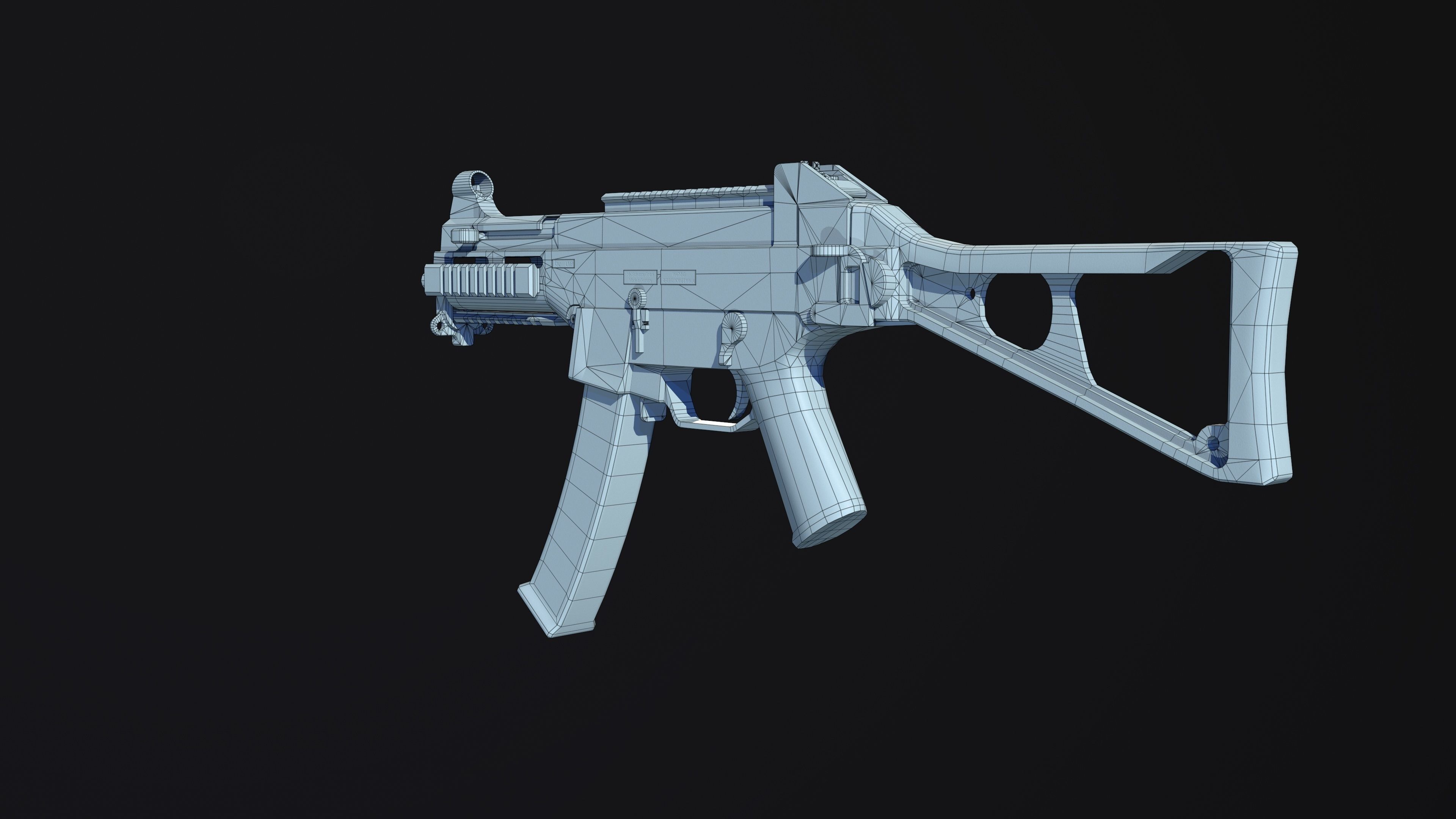 3D model Weapon - Gun - SMG - UMP45 VR / AR / low-poly | CGTrader