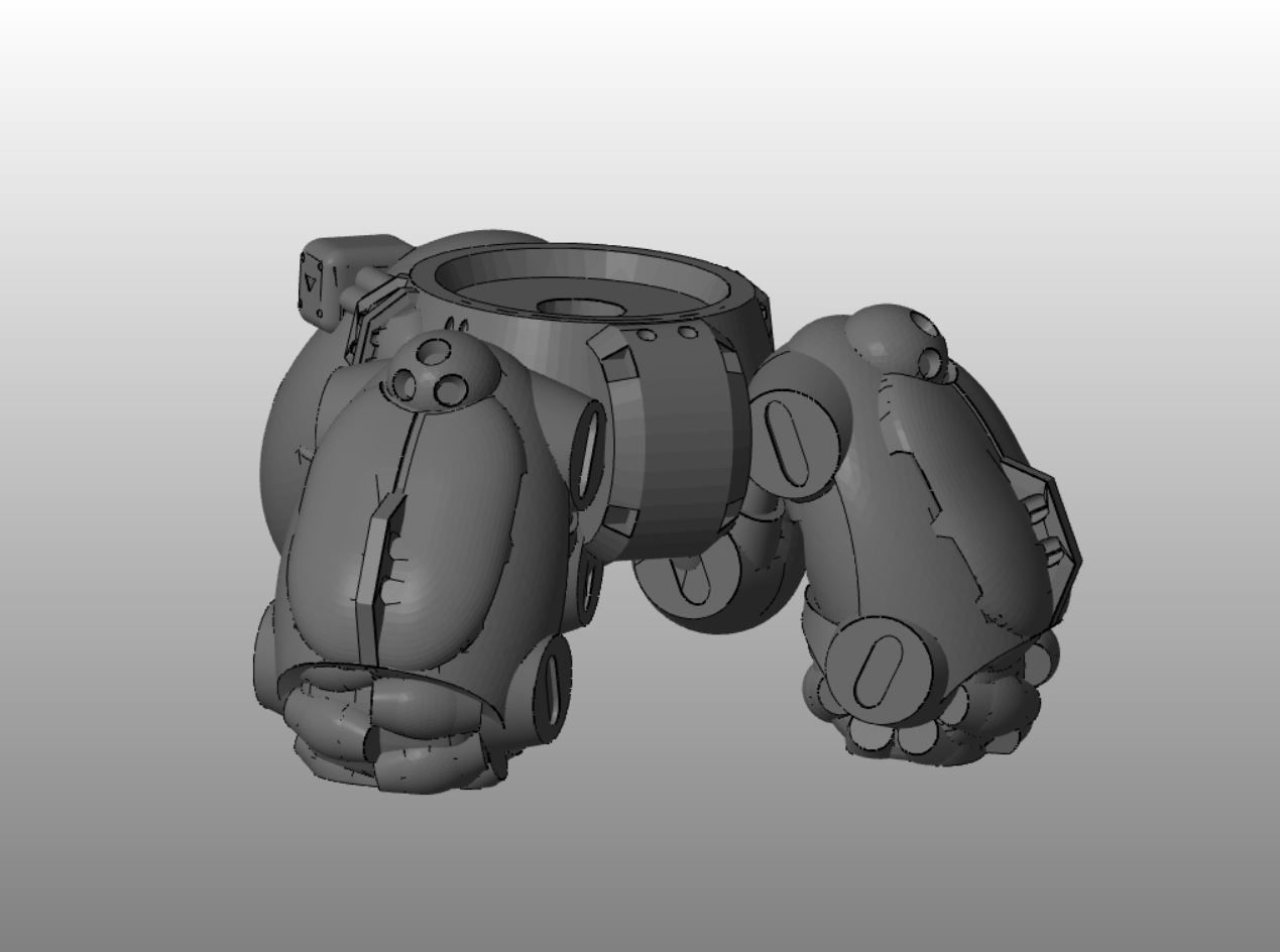 CHIBI-TECH SD - TRIDENT CHASSIS 3D model 3D printable | CGTrader