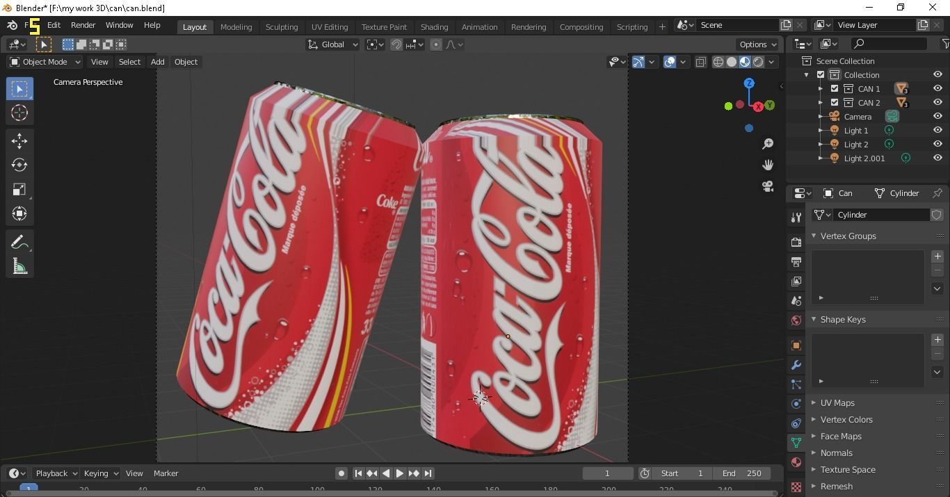 Coca Cola Can free 3D model | CGTrader