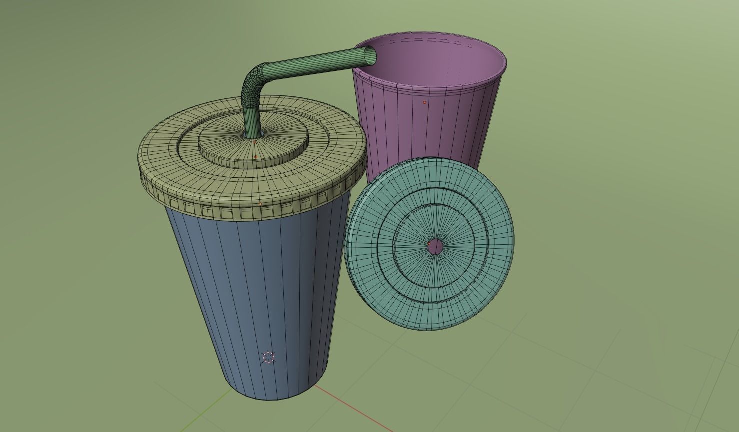 disposable drinking cap 3D model | CGTrader
