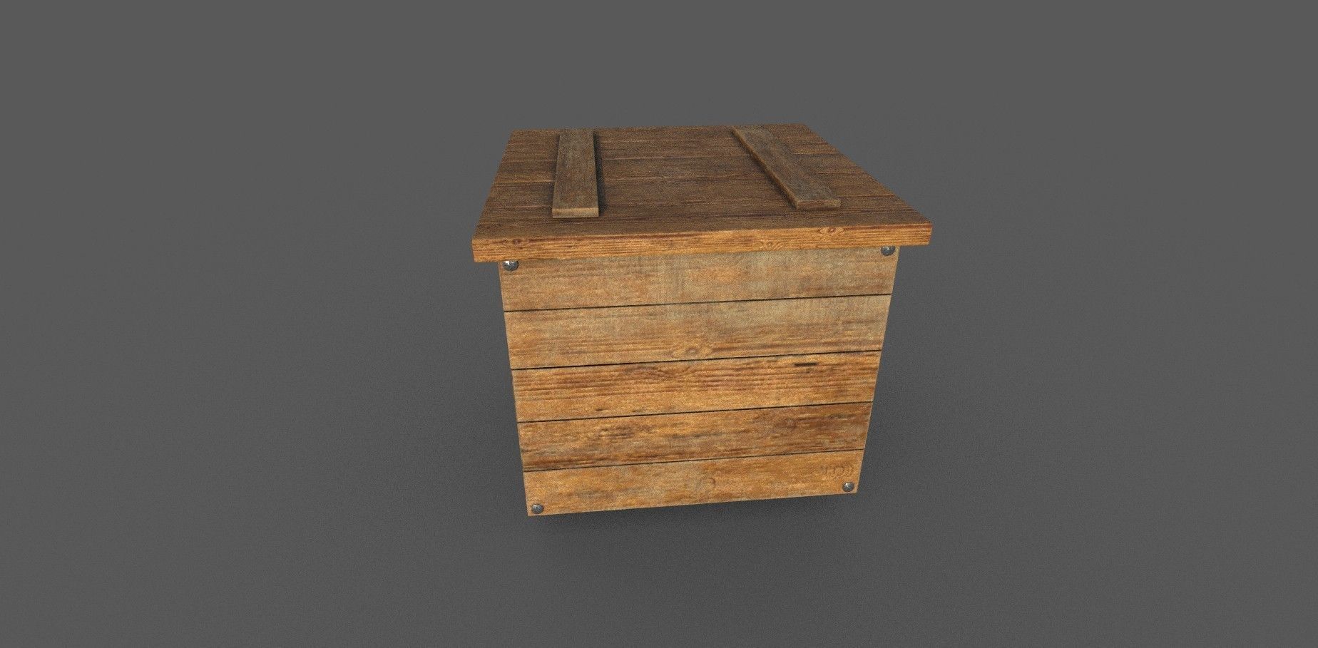 3D model Wooden Box Low-poly 3D model VR / AR / low-poly | CGTrader