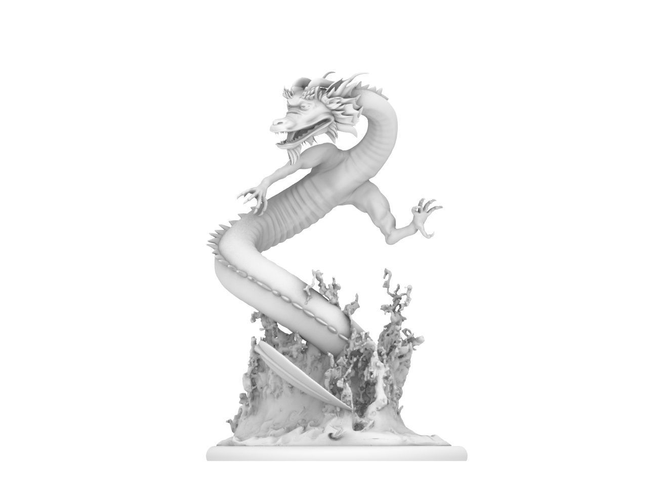 chinese dragon 3D model 3D printable | CGTrader