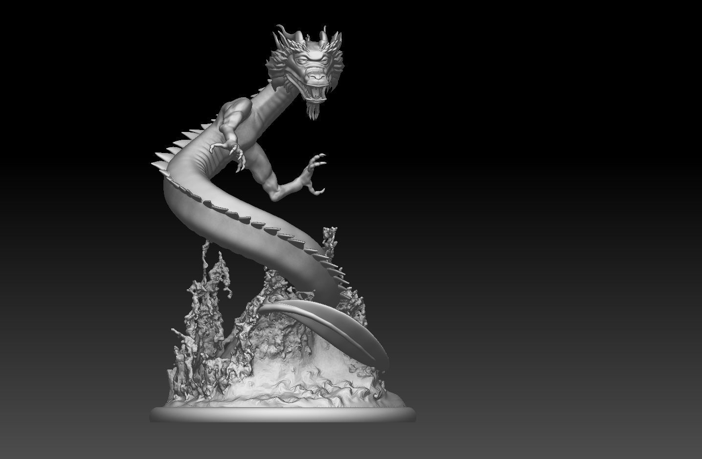chinese dragon 3D model 3D printable | CGTrader