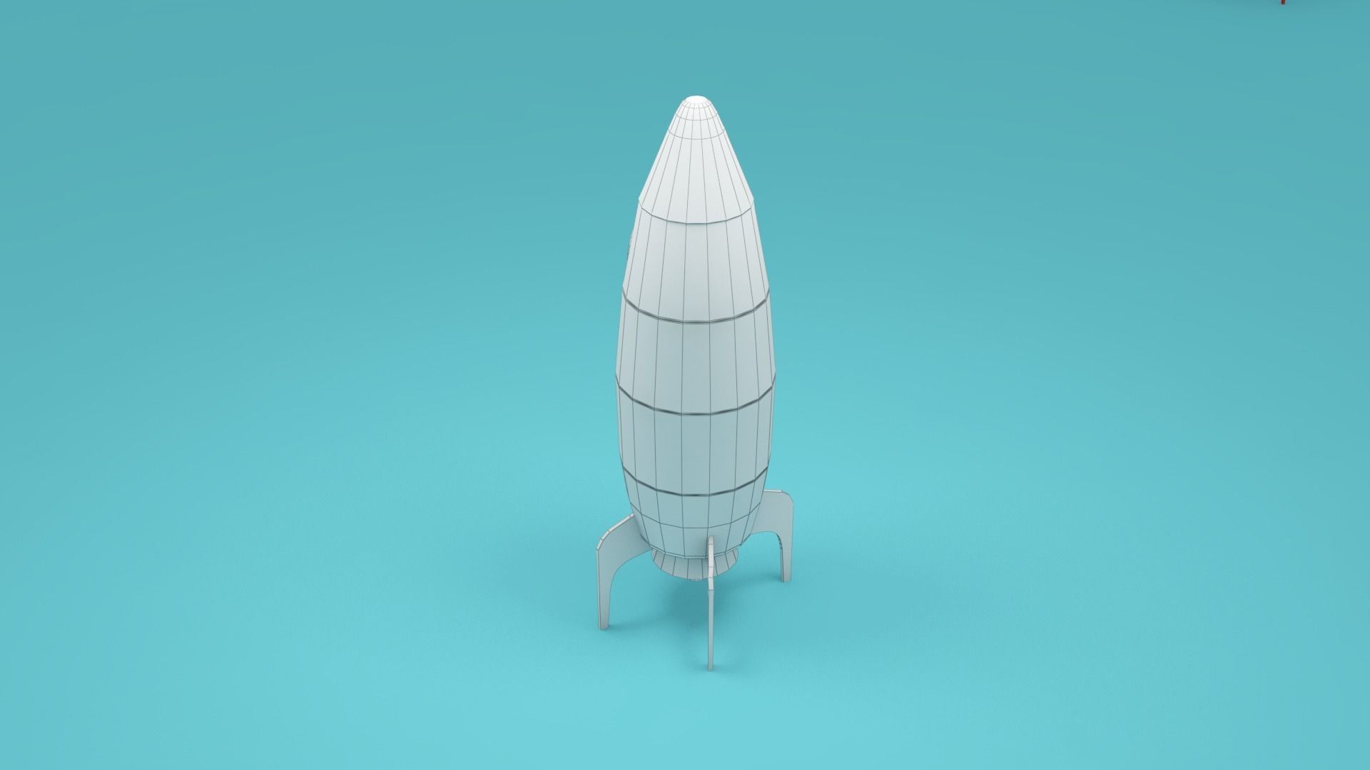 3D model Low-poly rocket - cartoon spaceship VR / AR / low-poly | CGTrader