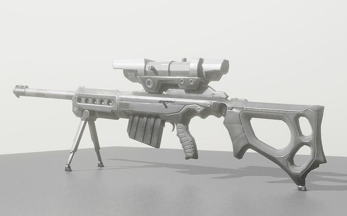 KSR28 Sniperrifle Blender 2-82a Version free VR / AR / low-poly 3D ...