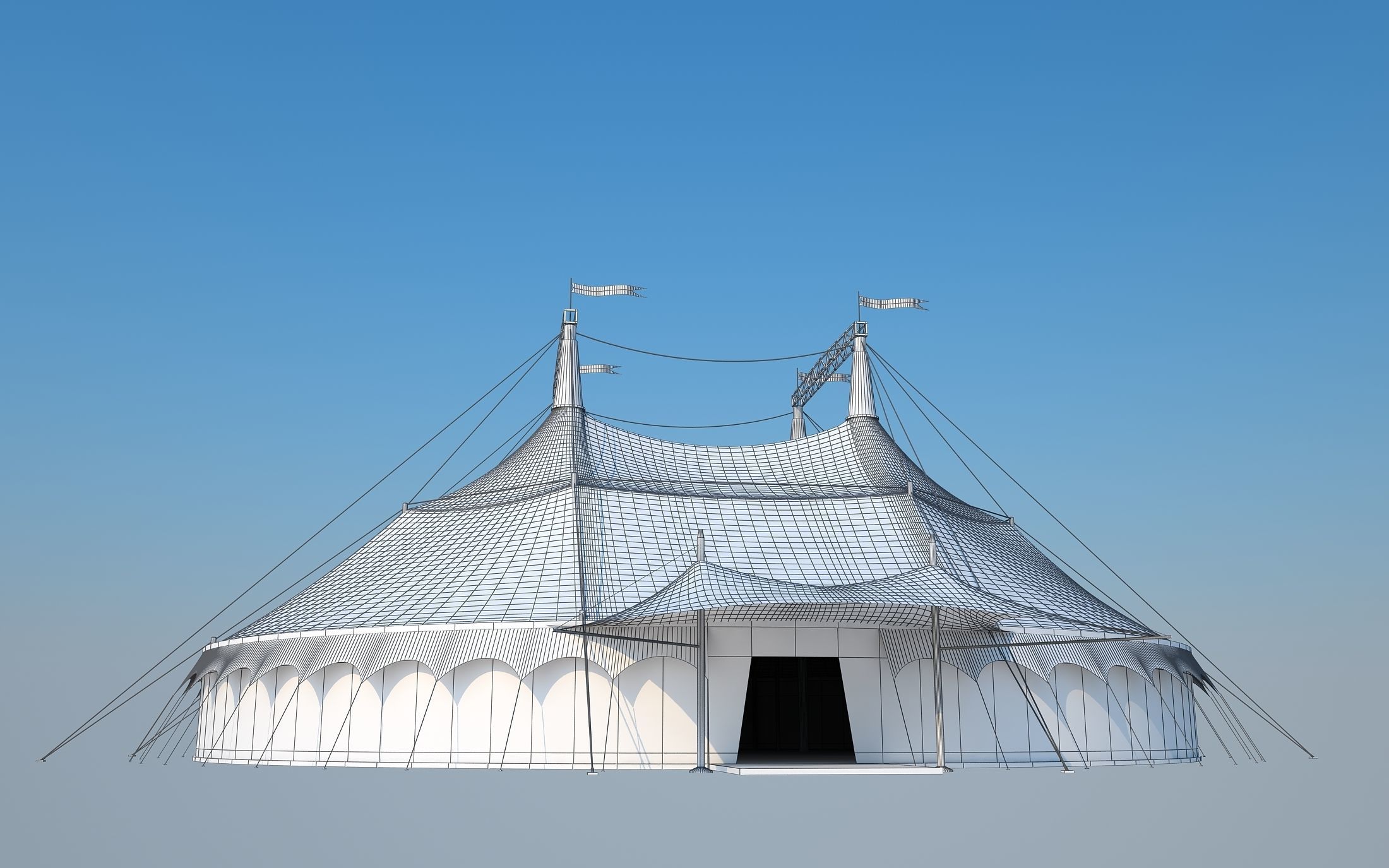 Circus tent 3D model | CGTrader