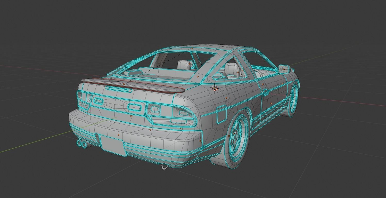 3D model Nissan 180sx Kenji style VR / AR / low-poly | CGTrader