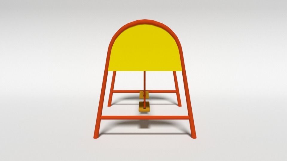 3D model Low Poly Cartoon Playground Swing VR / AR / low-poly | CGTrader