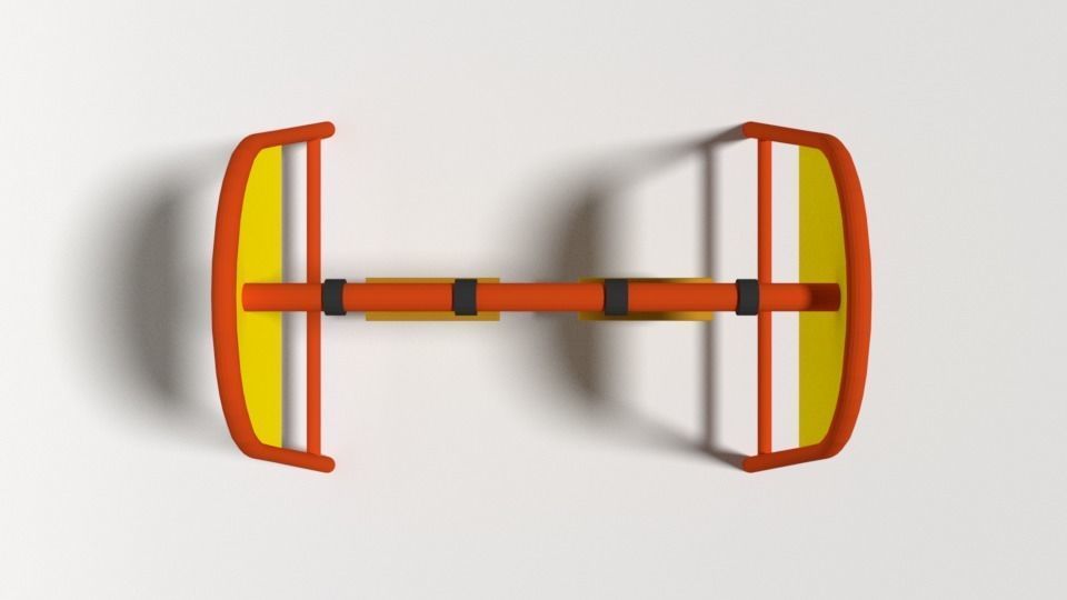 3D model Low Poly Cartoon Playground Swing VR / AR / low-poly | CGTrader