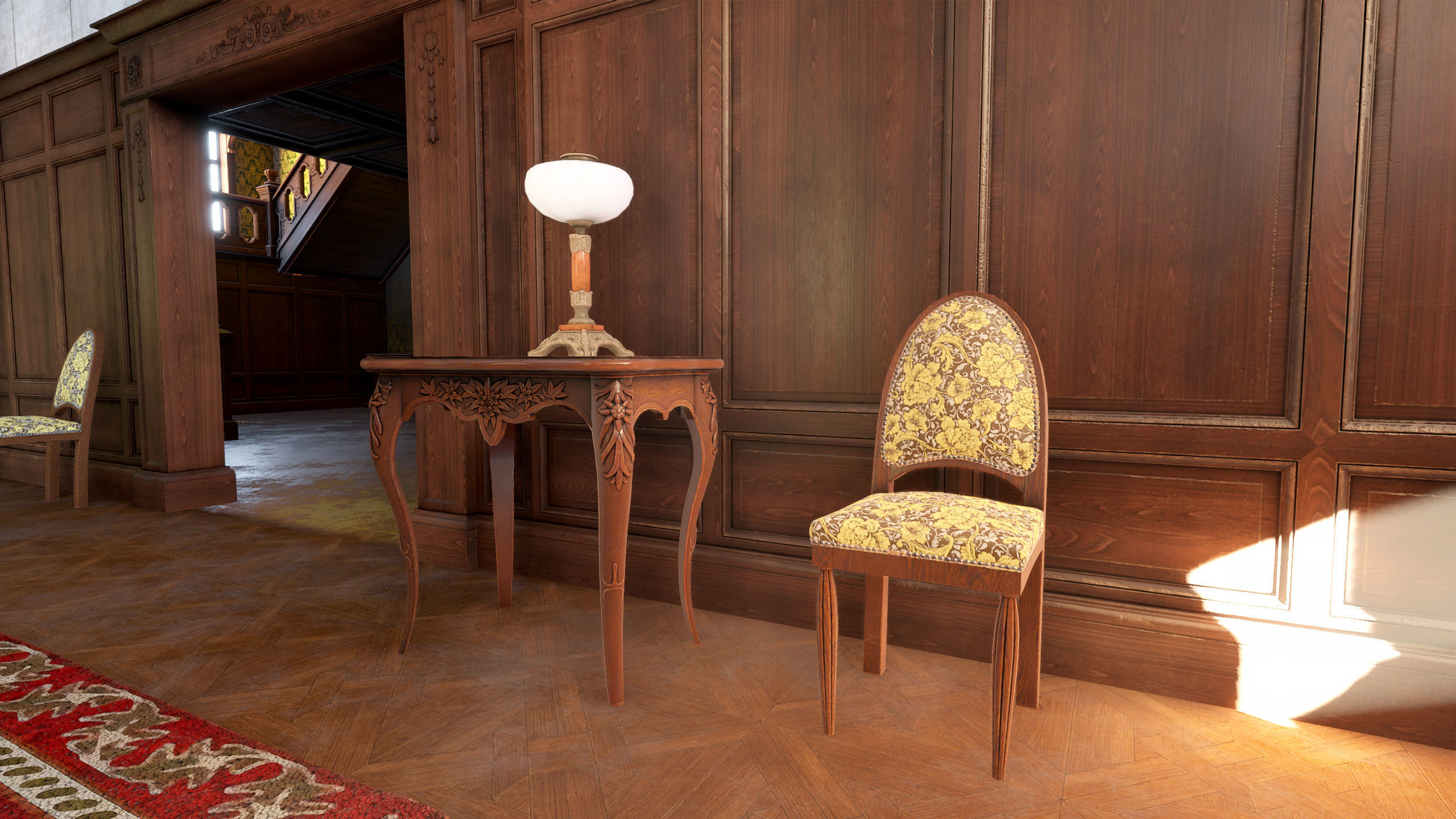 3D model Modular Victorian Interior Mansion - Unity and Unreal Asset ...