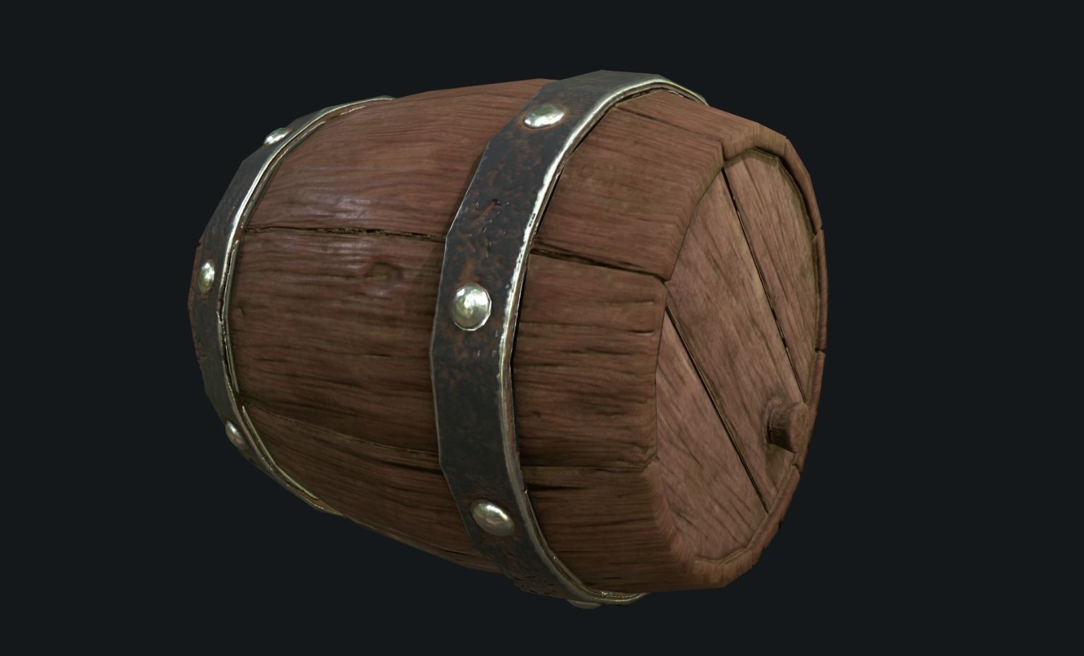 3D model Low-poly barrel VR / AR / low-poly | CGTrader