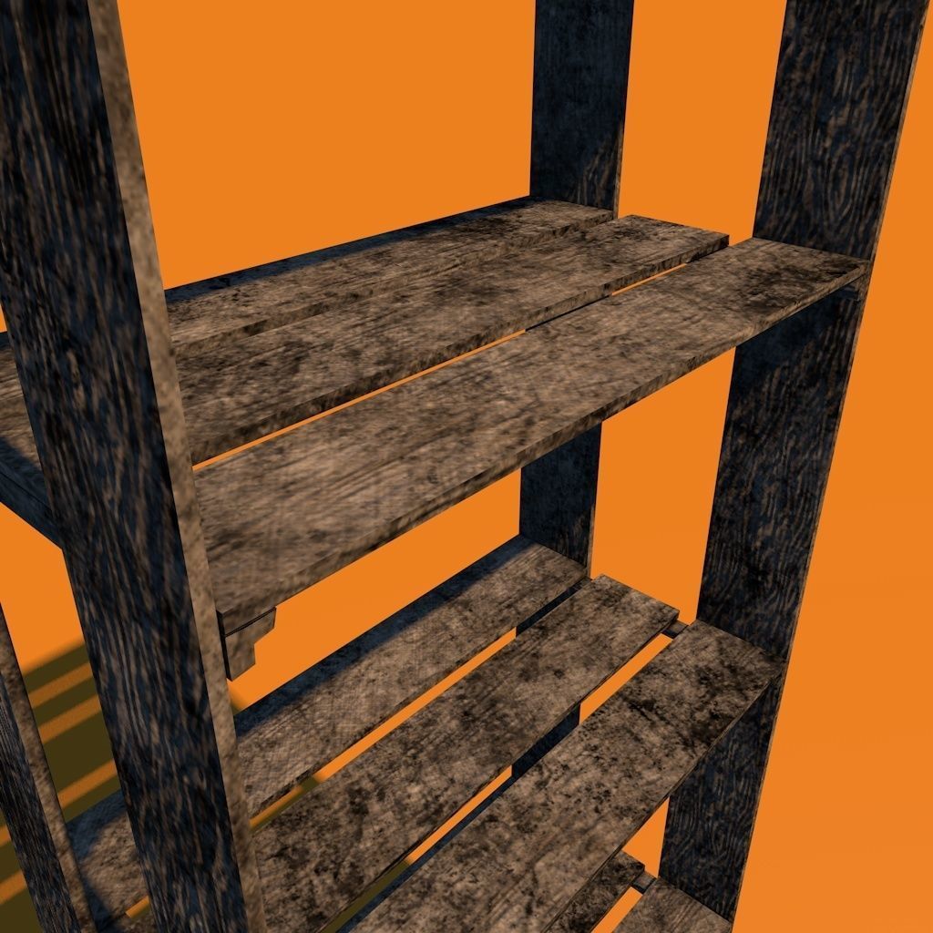 Wooden dirty rack free VR / AR / low-poly 3D model | CGTrader