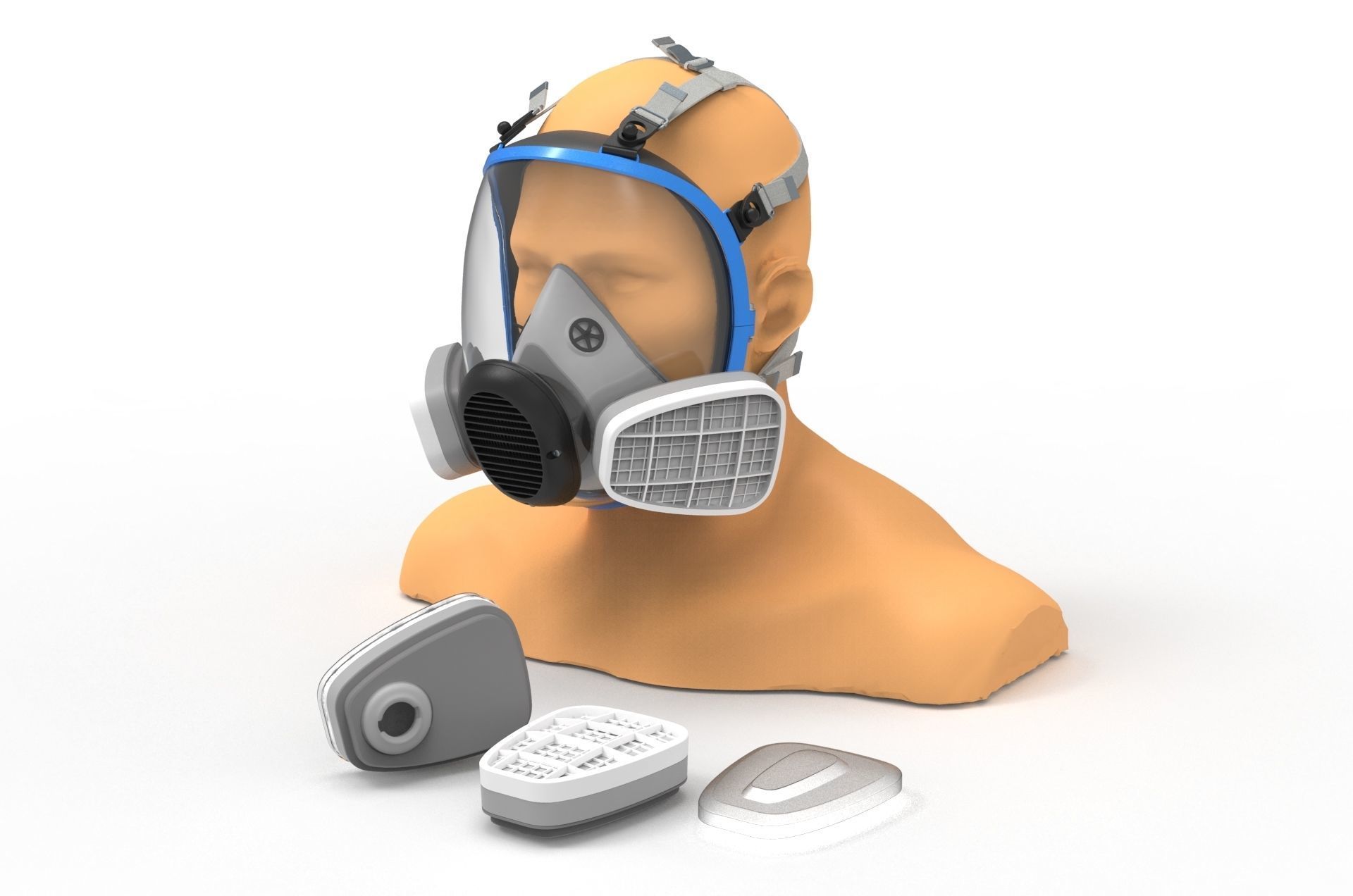 Respirator Mask 3D model | CGTrader