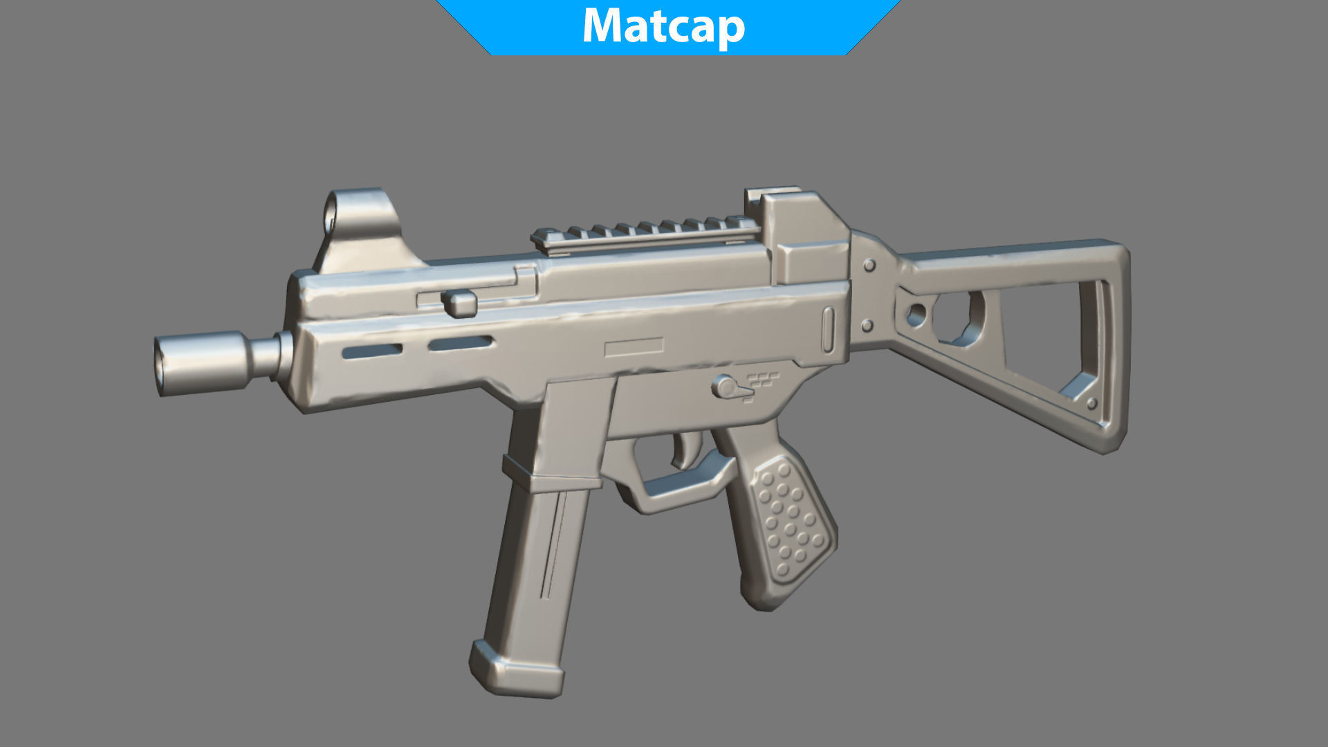 3D model Ump45 Stylized VR / AR / low-poly | CGTrader