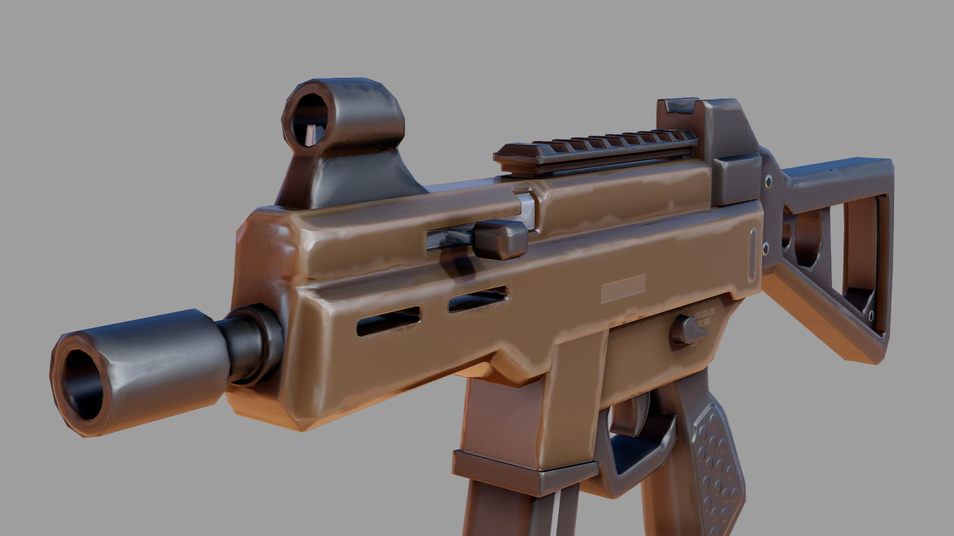 3D model Ump45 Stylized VR / AR / low-poly | CGTrader