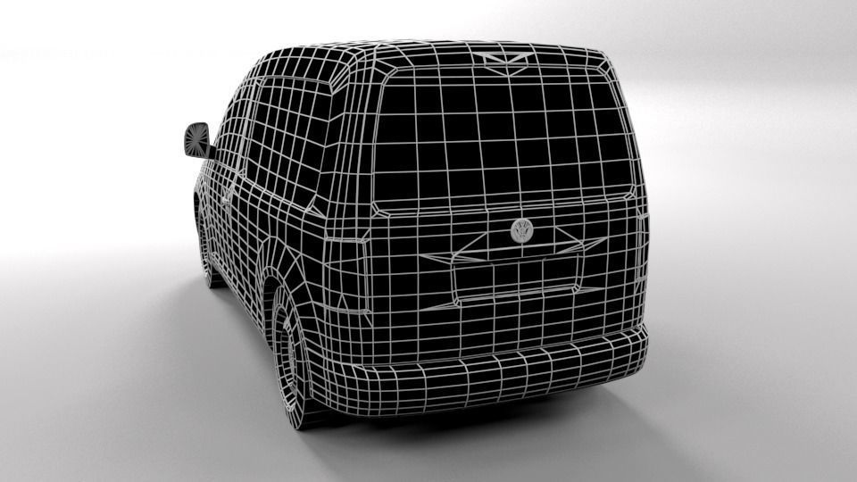 3D model VW VOLKSWAGEN CADDY 2011 LOWPOLY VR / AR / low-poly | CGTrader