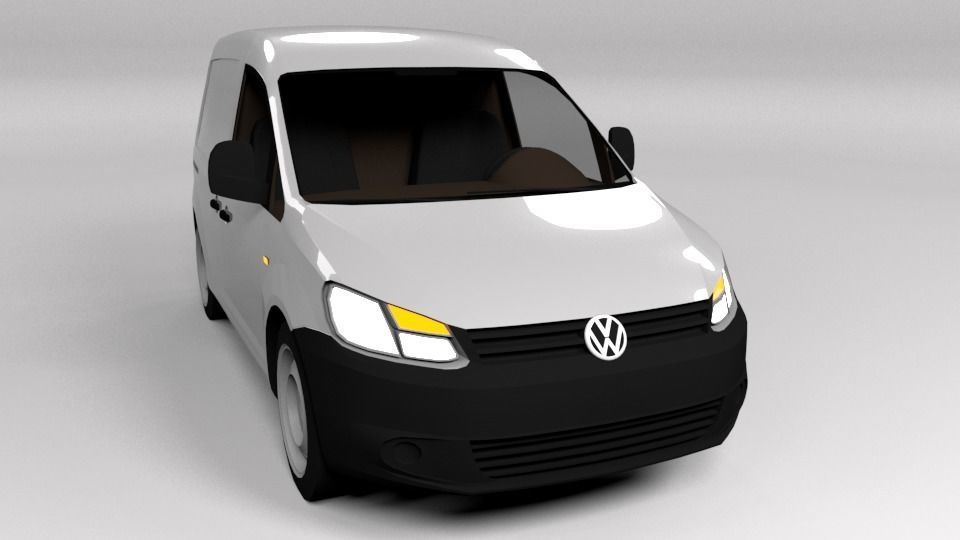 3D model VW VOLKSWAGEN CADDY 2011 LOWPOLY VR / AR / low-poly | CGTrader