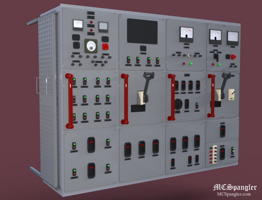 Electrical Panel HV - LV 3D model | CGTrader