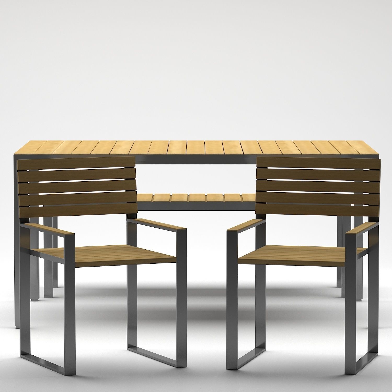 Garden Table Set 3D Model - Casa - Sole free 3D model | CGTrader