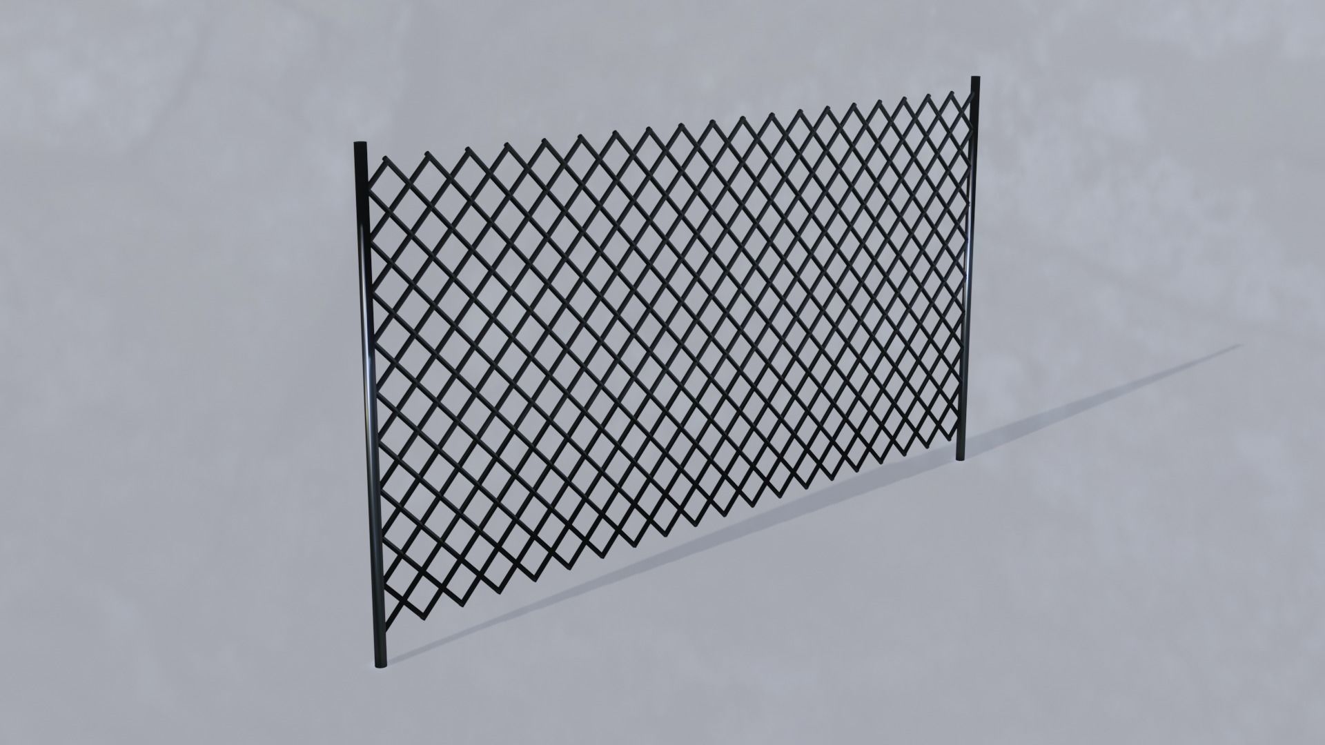 3D model Metallic Fence VR / AR / low-poly | CGTrader