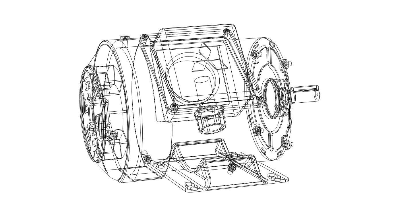 Electric Induction Motor 3D model | CGTrader