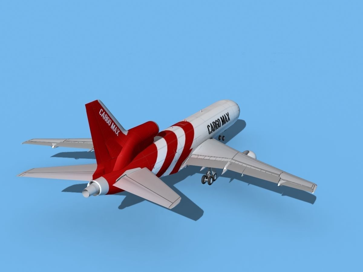Lockheed L-1011 TriStar Cargo Max 3D model rigged | CGTrader