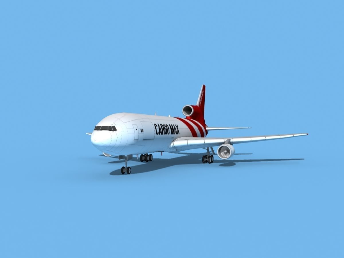 Lockheed L-1011 TriStar Cargo Max 3D model rigged | CGTrader