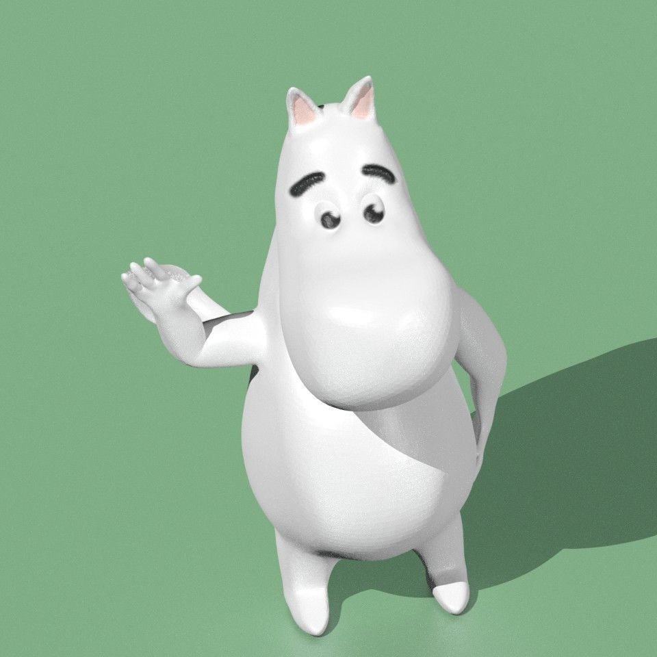 Moomins set of 4 3D model 3D printable | CGTrader