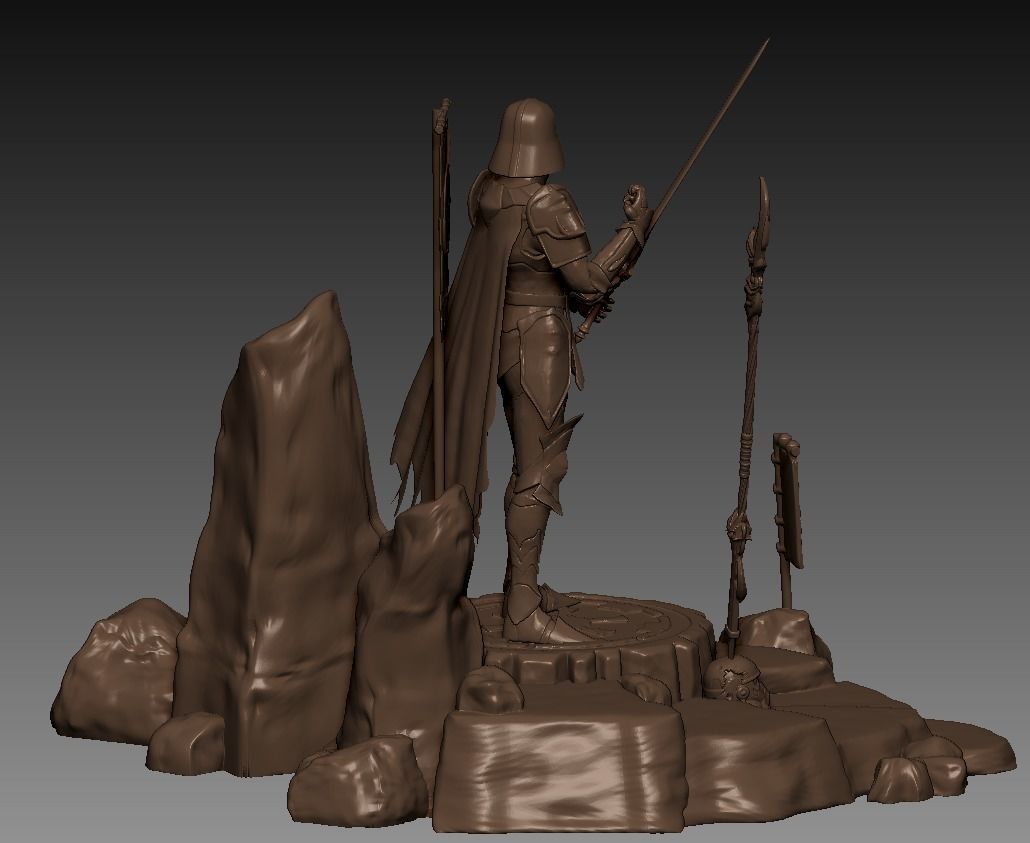 Darth Vader Knight 3D model 3D printable | CGTrader