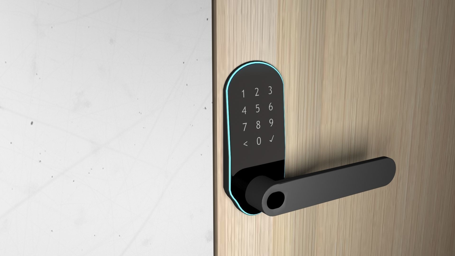 Smart Door Lock 2 3D model | CGTrader