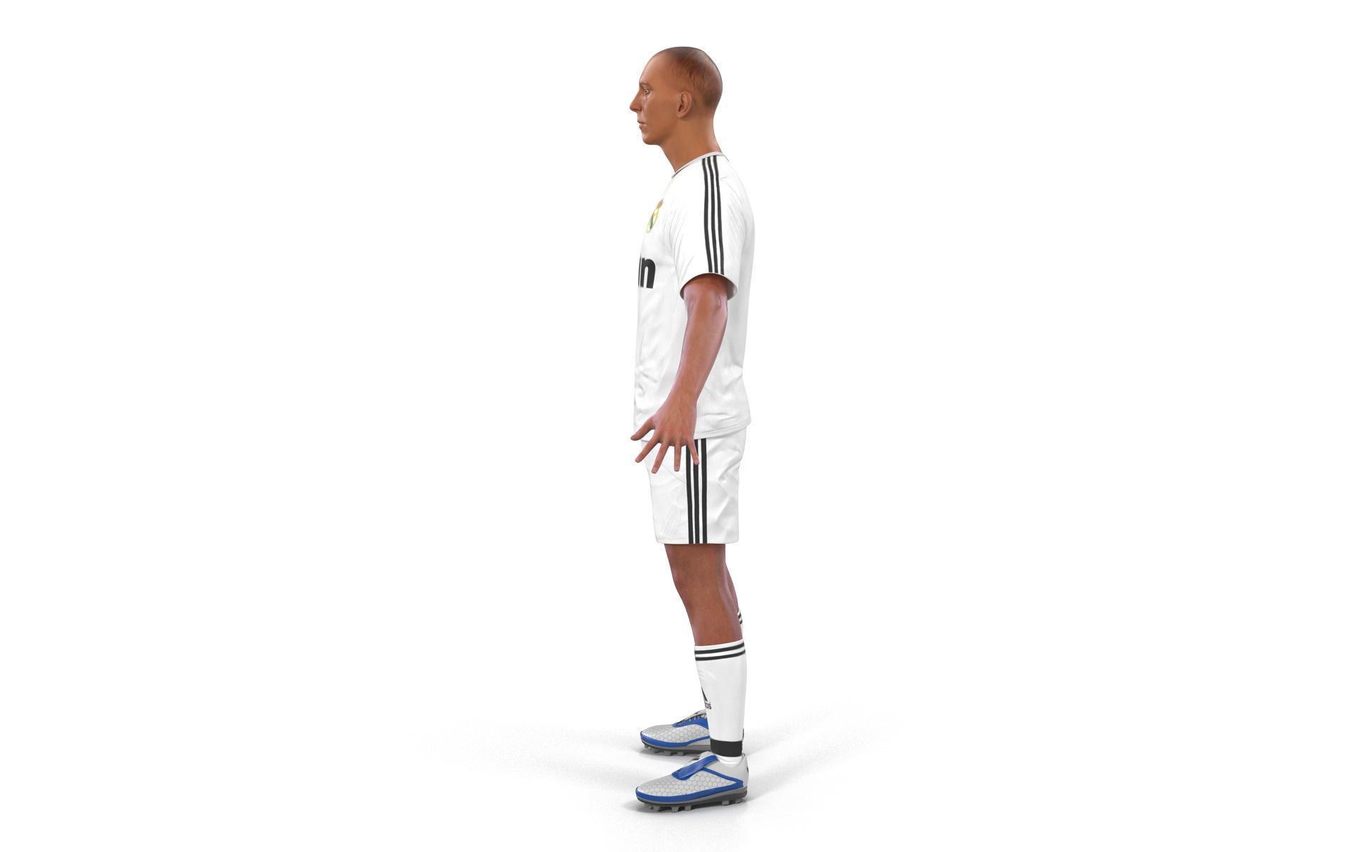 Soccer Player Real Madrid Rigged 2 for Cinema 4D 3D model rigged | CGTrader